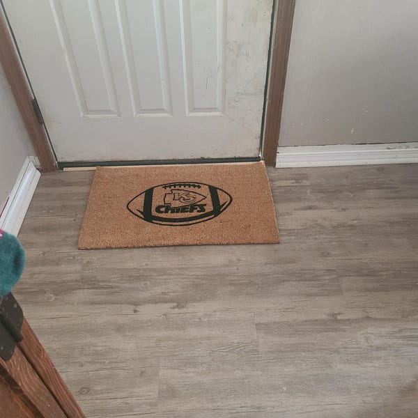 Handmade Coir Doormat "seas the Day" With Anchor and Wave Design ...
