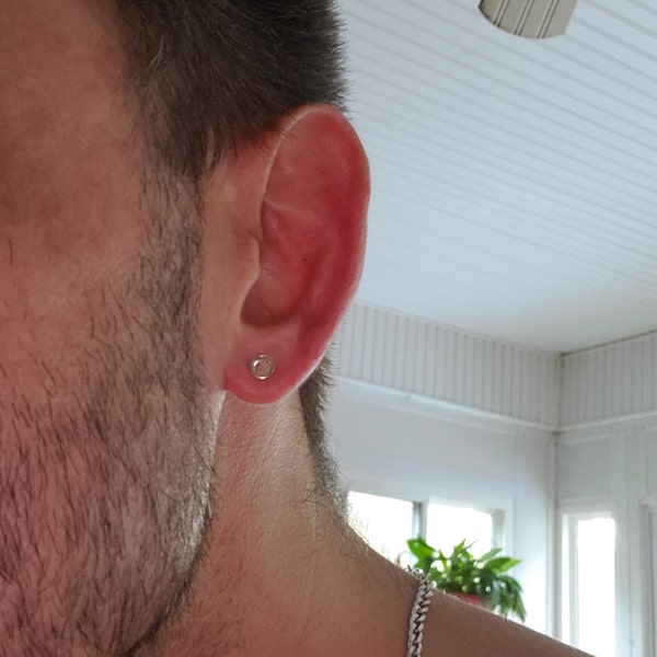 Shiny Sterling Silver Plugs Gauged Earrings Flesh Tunnels Stretched ...