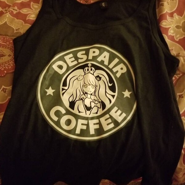 Womens Slim Fit: Despair Coffee / Danganronpa / Junko T-shirt - Etsy