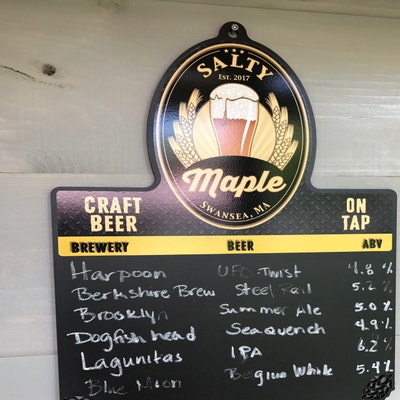 Custom Beer Menu Board Chalkboard Personalized Menu Board Tap House ...