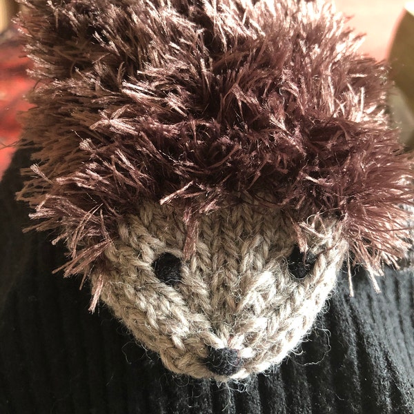 Hedgehog Mittens KNITTING PATTERN 7-10yr Olds/children Knit Gloves Mits ...