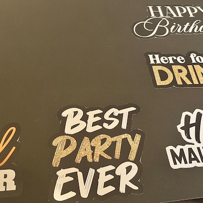 12 Photo Booth Props PNG, Instant Download Photo Booth Props, Digital ...