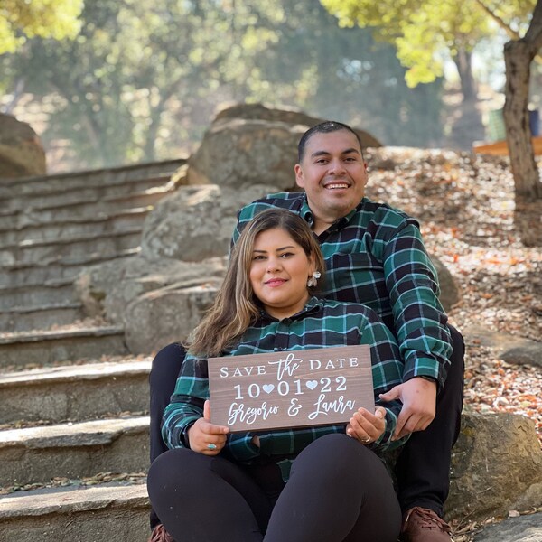 Save the Date Sign, Engagement Photo Prop, Save the Date Photo Prop ...