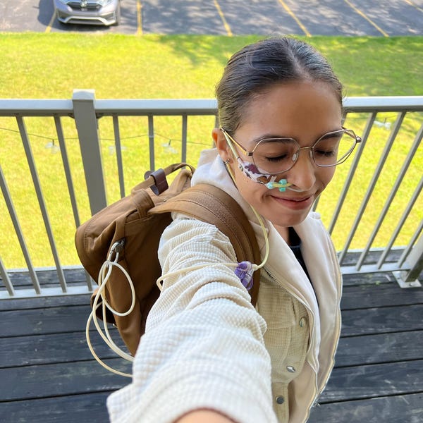 Medium Feeding Tube Backpack Dusty Pink and Grey Adapted for Kangaroo ...