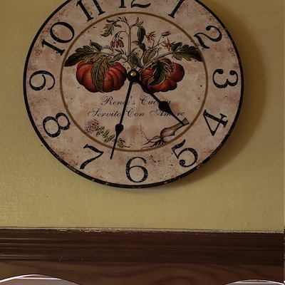 Personalized Italian Kitchen Clock - Etsy