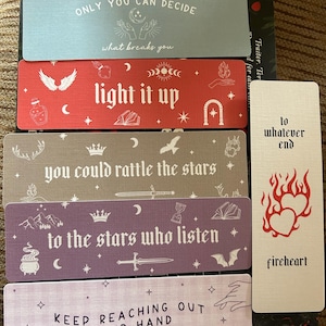 TOG Inspired Bookmarks - to Whatever End Fireheart - You Could Rattle ...