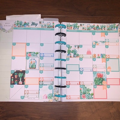 Printable MAY Planner Stickers Kit, Happy Planner MAY Monthly Stickers ...