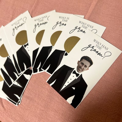 Personalized Who Has the Groom Bridal Shower Game Cards - Etsy