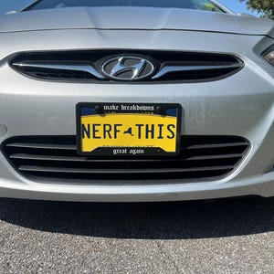 Custom Goth Text License Plate Personalized Car Accessories Goth Decor ...