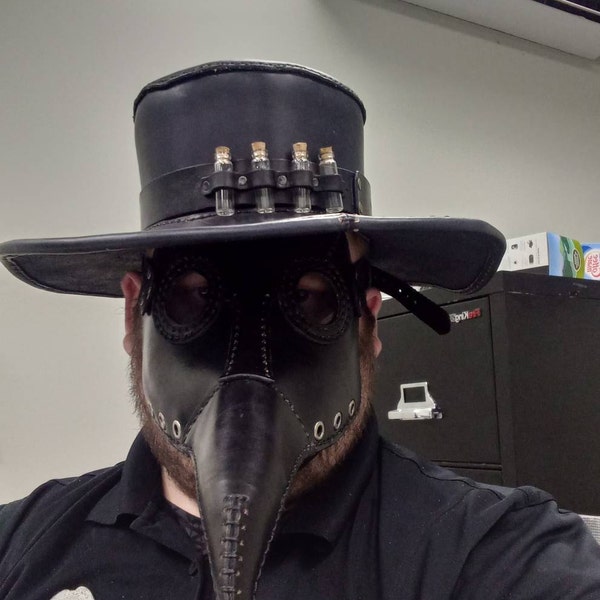 Plague Doctor Hat Pattern - Leather DIY PDF Template - Etsy