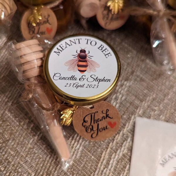 Meant to Bee Labels, Meant to Bee Favor Stickers, Wedding Labels, Honey ...