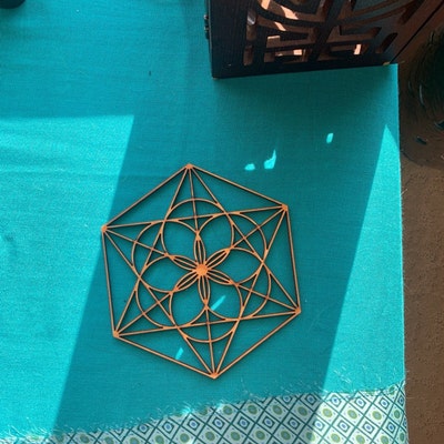 Seed of Life Wall Art, Wood Seed of Life, Geometric Wall Art, Sacred ...