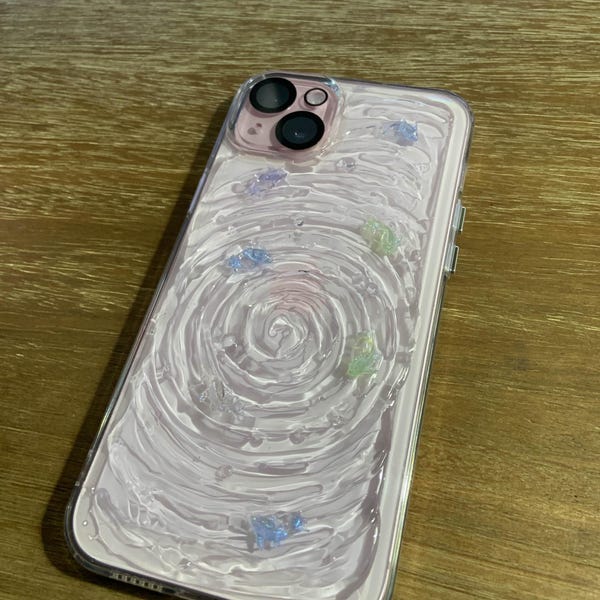 Mini Whales Clear 3D Wave Resin Phone Case for All Brand - Etsy