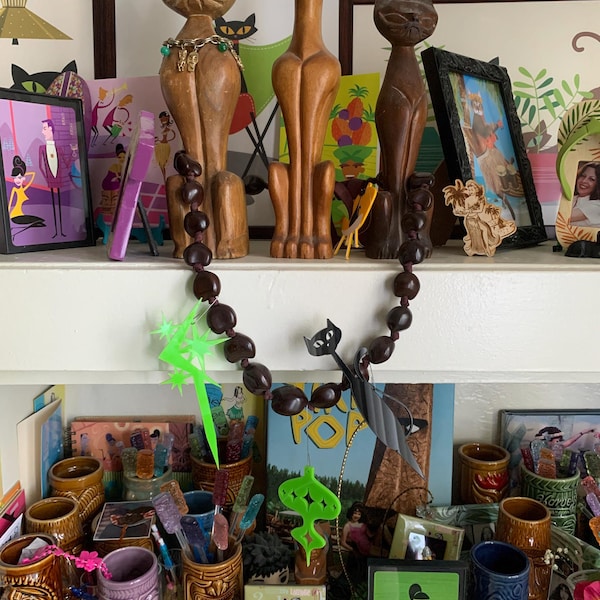 Mid-century Modern Style Vertical Welcome Sign | MCM Home Decor ...