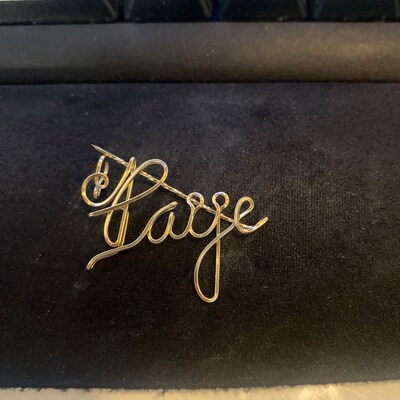 Wire Name Pin Personalized Name Jewelry Personalized Name - Etsy