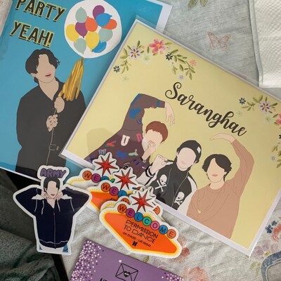 BTS JK Jungkook Birthday Greeting Card, Birthday Card, Cute Card, Kpop ...