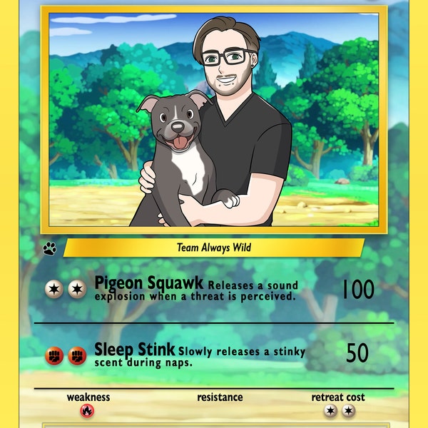 Custom Pokemonstyle Portraits | Poke Cards | Digital Image | Pokepet ...