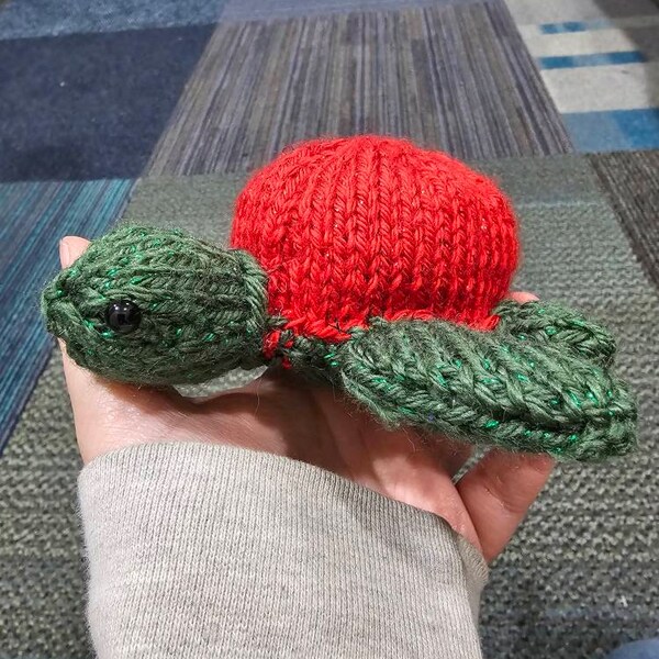 Knitted Sea Turtle, Digital Download Pattern, Knitted Flat - Etsy