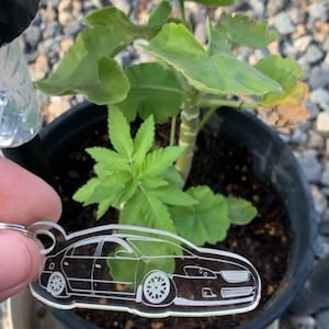 Custom Car Acrylic Keychain | Etsy