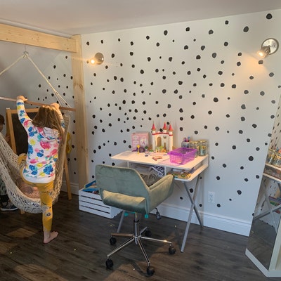 Spot Vinyl Wall Decals: Dalmatian Polka Dots, Paint Hand-drawn Circles ...