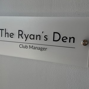 Wall Sign Name Plate Door Name Plate Office Gifts Executive Sign Wall ...