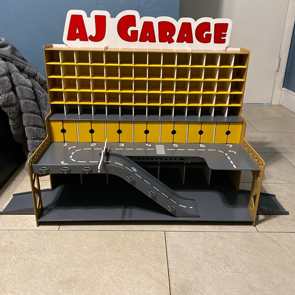 Wooden Toy Car Garage, Toy Car Storage, 3 4 5 Year Od Boy Gift, Toddler ...