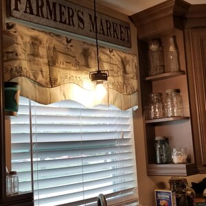 Tie UP Valance With Grommets Scott Living Fabrics Peony | Etsy