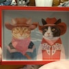 Cowboy Cats Art Print - Ginger Cat Cowboys Wall Art - Colorful Eclectic ...