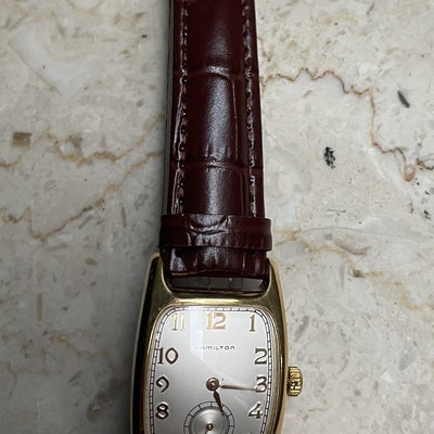 1950'S Vintage HAMILTON RUSSELL, Stunning Silver Dial, Serviced With ...