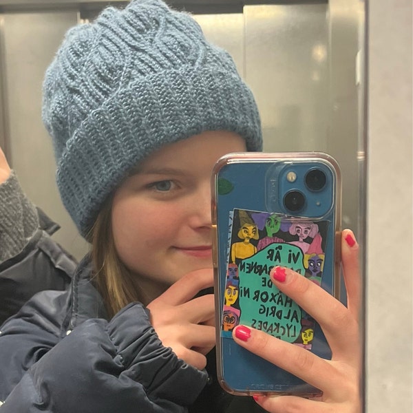 CROCHET PATTERN- GIANNA Knit-look Slouchy Cropped Beanie,hat ...