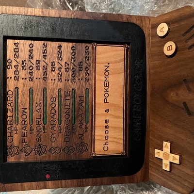 Custom Pokemon Red/blue Menu Screen - Etsy