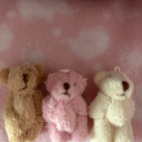 Tiny Teddy Bear, Kawaii Teddy, Mini Bear, Blythe BJD Doll Toy Plush ...