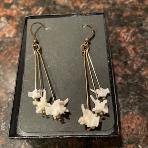 Rattlesnake Vertebrae Earrings Antique Brass Vulture Culture Totem ...