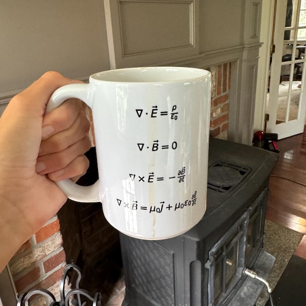 15oz Maxwell's Equations Mug, Electrical Engineer Mug, Physics Teacher ...