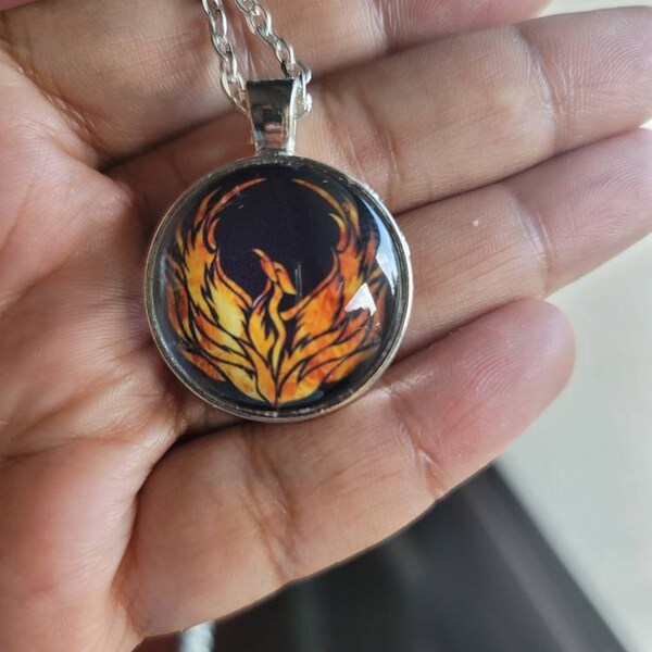 Phoenix Pendant, Phoenix Necklace, Phoenix Jewelry, Occult Jewelry ...