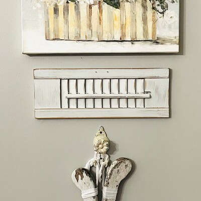 2 Green Peely Chippy Wood Spindle Post, Spindle Post Farmhouse Shabby ...