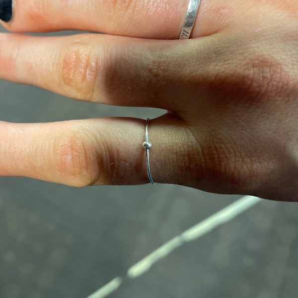 Spinner Ring Sterling Silver Stacking Ring - Etsy