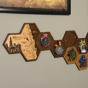 Six Star World Marathon Majors Finisher Medal Display Holder With ...