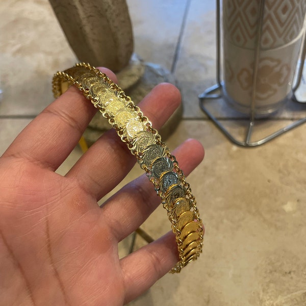 HALA Gold Plated Lira Choker Necklace - Etsy