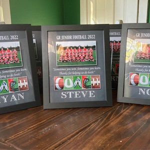 Custom Printable Gift for Football Coach, Team Gift for Football Coach ...