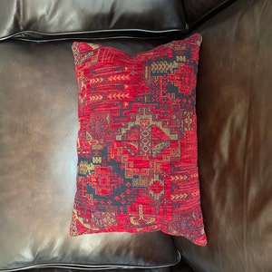 Any Size Red Turkish Kilim Throw Pillow Cover Dark Red - Etsy