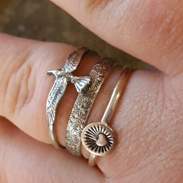 Sterling Silver Thunderbird Ring Hawk Ring Silver Eagle Ring Silver ...