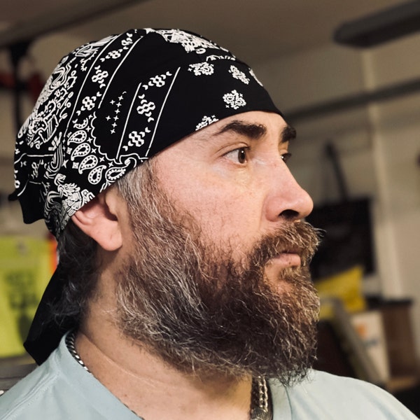 Easy Durag Sewing Pattern - Printable Scrub Cap, Bandana, Chemo Hat ...