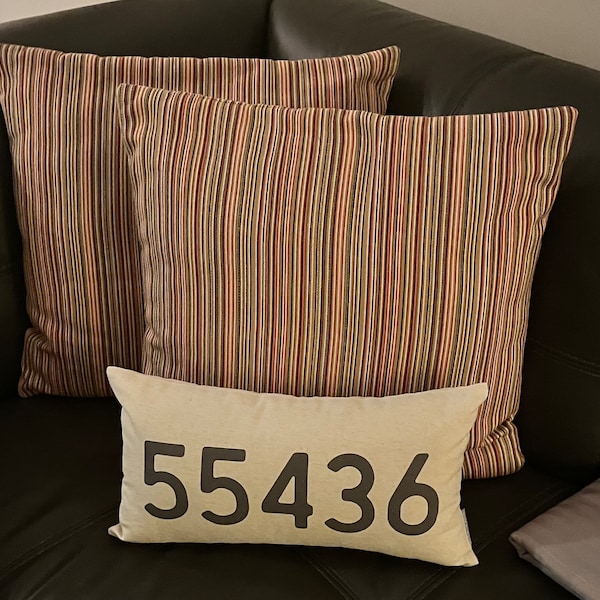Personalized Zip Code Pillow | Personalized Pillow | Dorm Decor ...