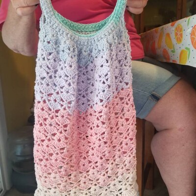 Crochet Dress PATTERN Chantilly Lace Sundress sizes up to 10 Years ...