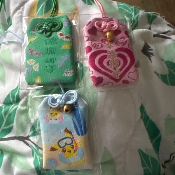 Japanese Omamori Charm for Good Health - New Talisman - Amulet - Car ...