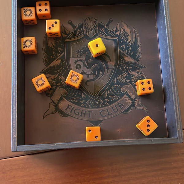 Custom Wooden Dice Tray and Dice Holder, RPG Dice Rolling Wooden Tray ...