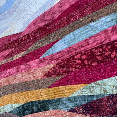 Large Wave Landscapes, Patchwork Tutorial, PDF Tutorial, Instant Download - Etsy