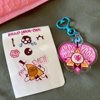 Spinner Bill Cipher Old Man Yaoi Gravity Falls Charm // 2.5” Acrylic ...
