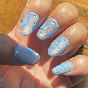 Heat Map Square Press on Nails / 3d Nails / Luxury Press on - Etsy